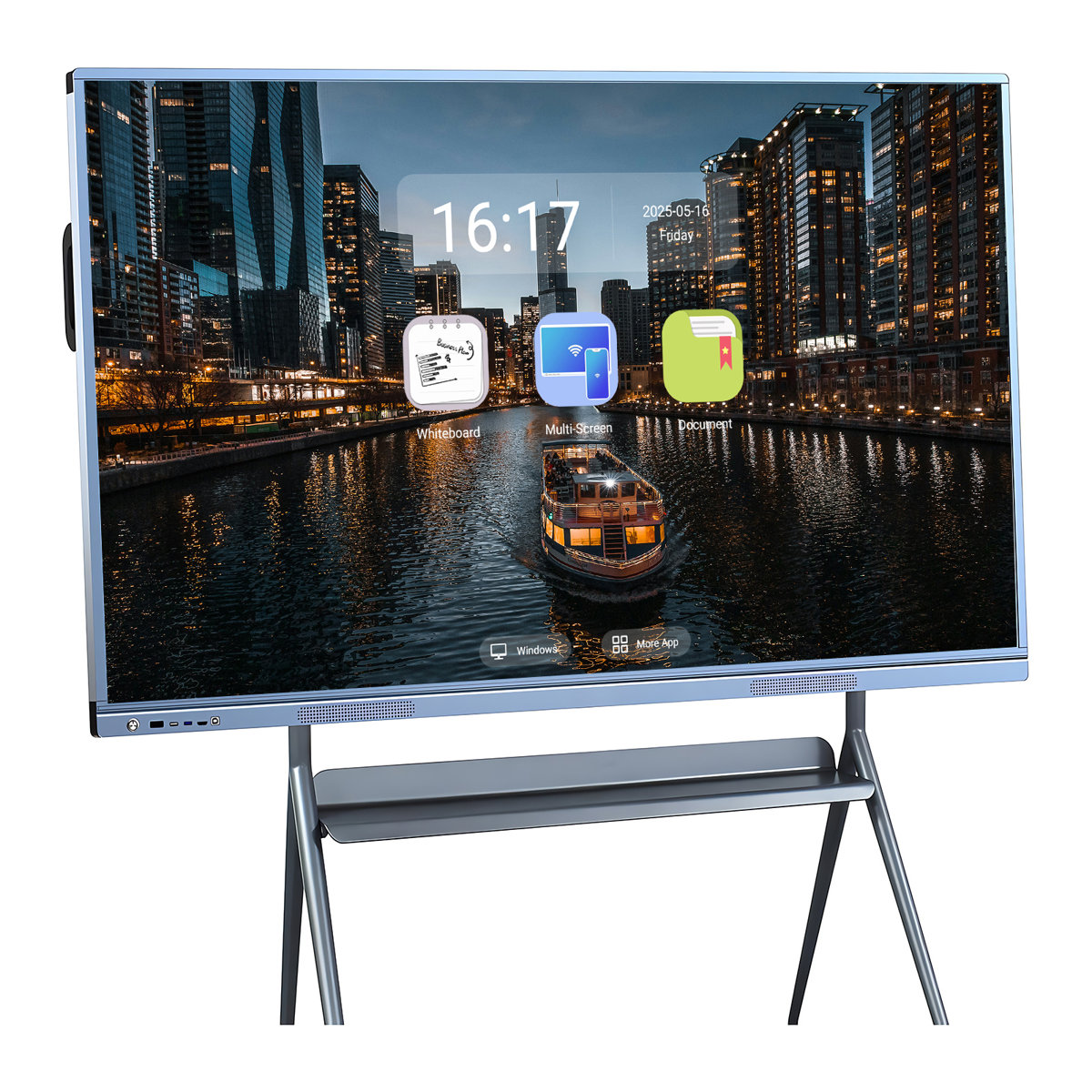 JYXCN Smart Board 86 Inch Interactive All-in-One Touch Screen with Dual System, Cloud Sharing ...